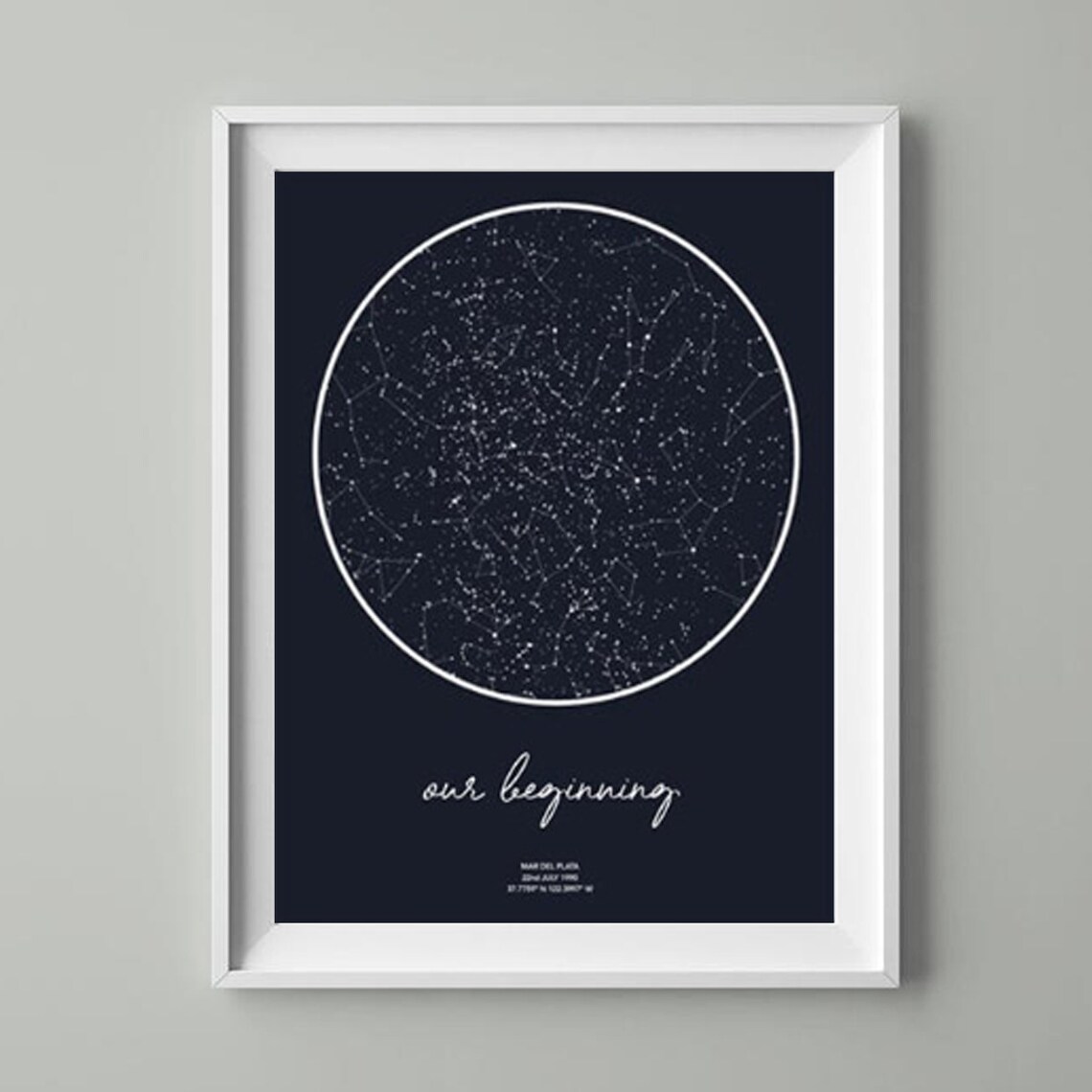 Custom Star Map, Night Sky Print, Star Map Poster, Wedding Gift ...