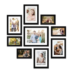 Personalized Photo Frames Collage, Set of 9 Individual Picture Frames ...