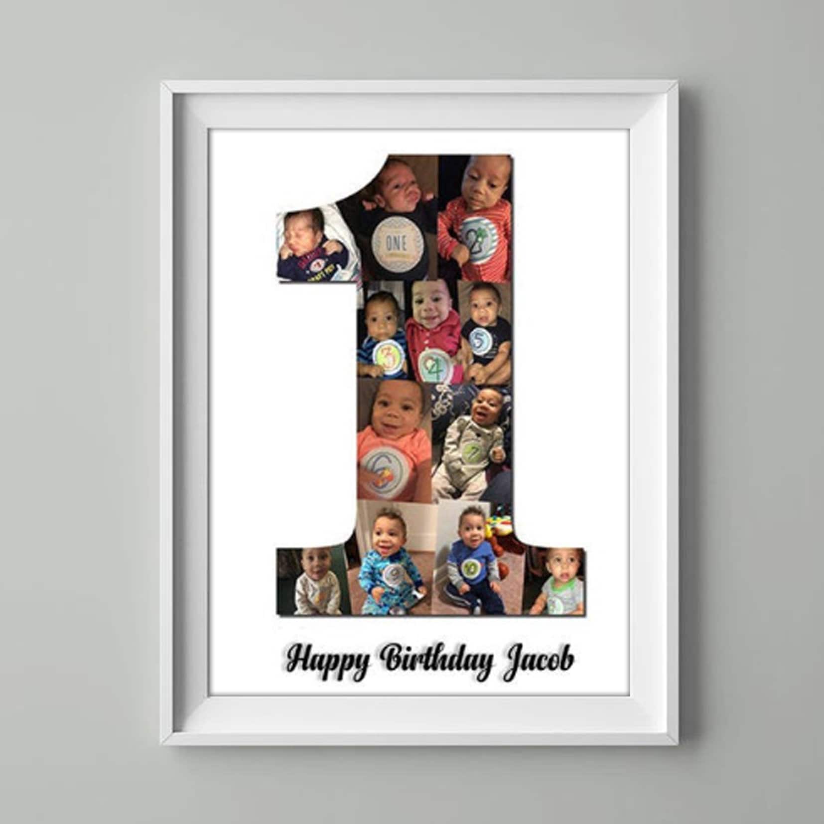 Photo Collage Photo Collage Number Photo Collage Gift Photo | Etsy