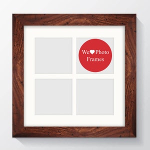 Multi Collage Square Modern Black / White / Walnut / Oak Effect Photo ...