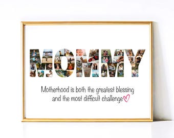 MOM EDITABLE Photo Collage, Mothers Day Gift Collage, Mommy Photo ...