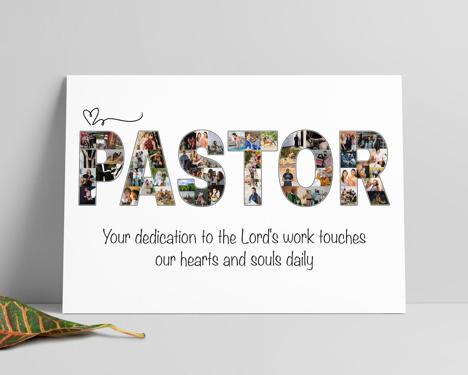 Personalized Church Pastor Photo Collage, Youth Ministry Pastor ...