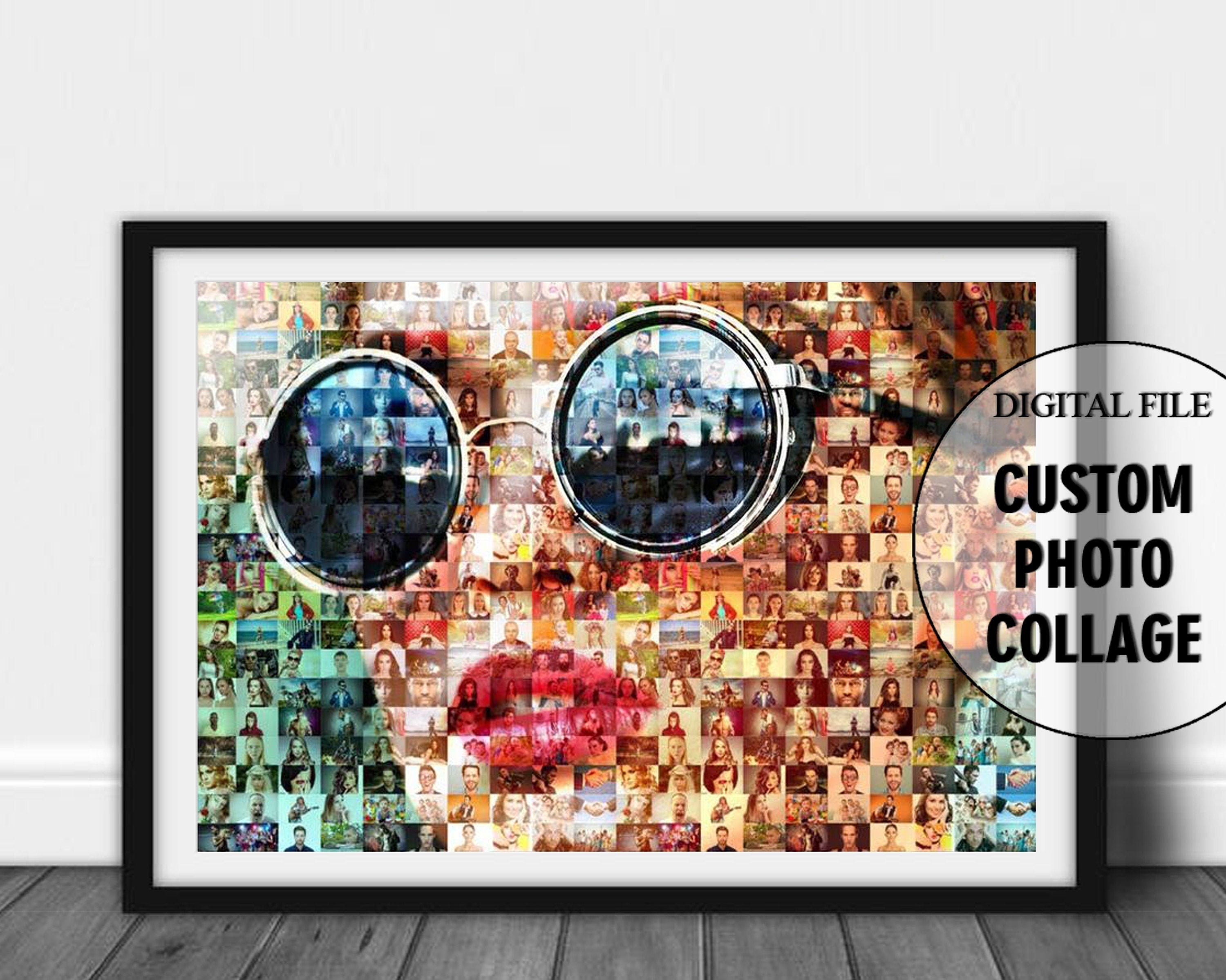 Custom Photo Collage Gift Mosaic Poster From Your Pictures - Etsy