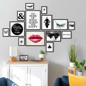 Elegant Personalized Photo Frames Collage, Set of 14 Individual Picture ...