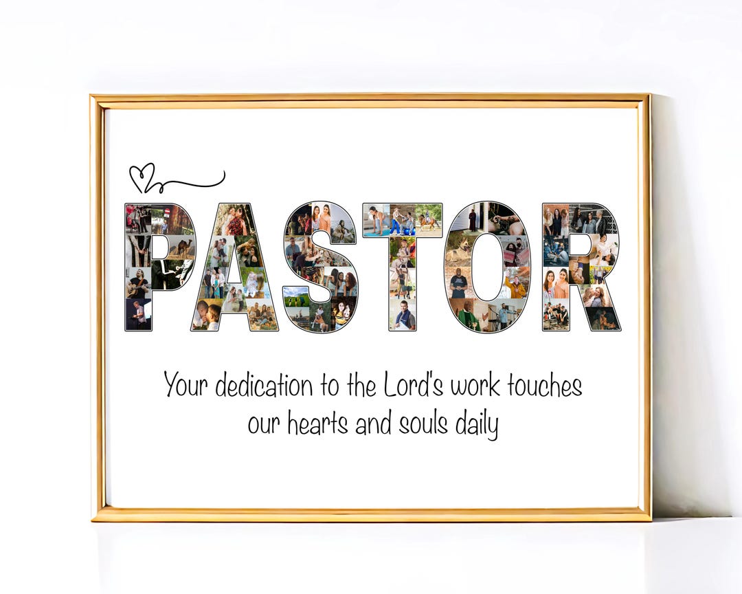 Personalized Church Pastor Photo Collage, Youth Ministry Pastor ...