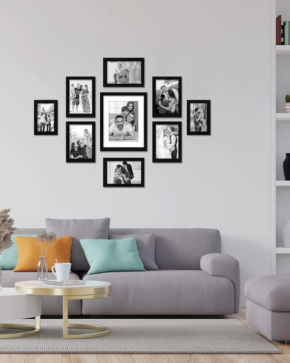 Photo Picture Wall Frame Set Gallery Modern 9 Handmade - Etsy