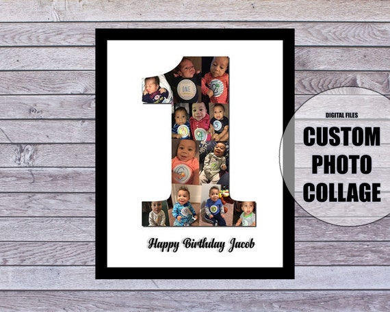 Collage de fotos número de collage de fotos regalo de | Etsy