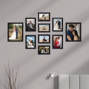 Premium Gallery Wall Frame Set 10 in Black, Modern Gallery Wall for ...