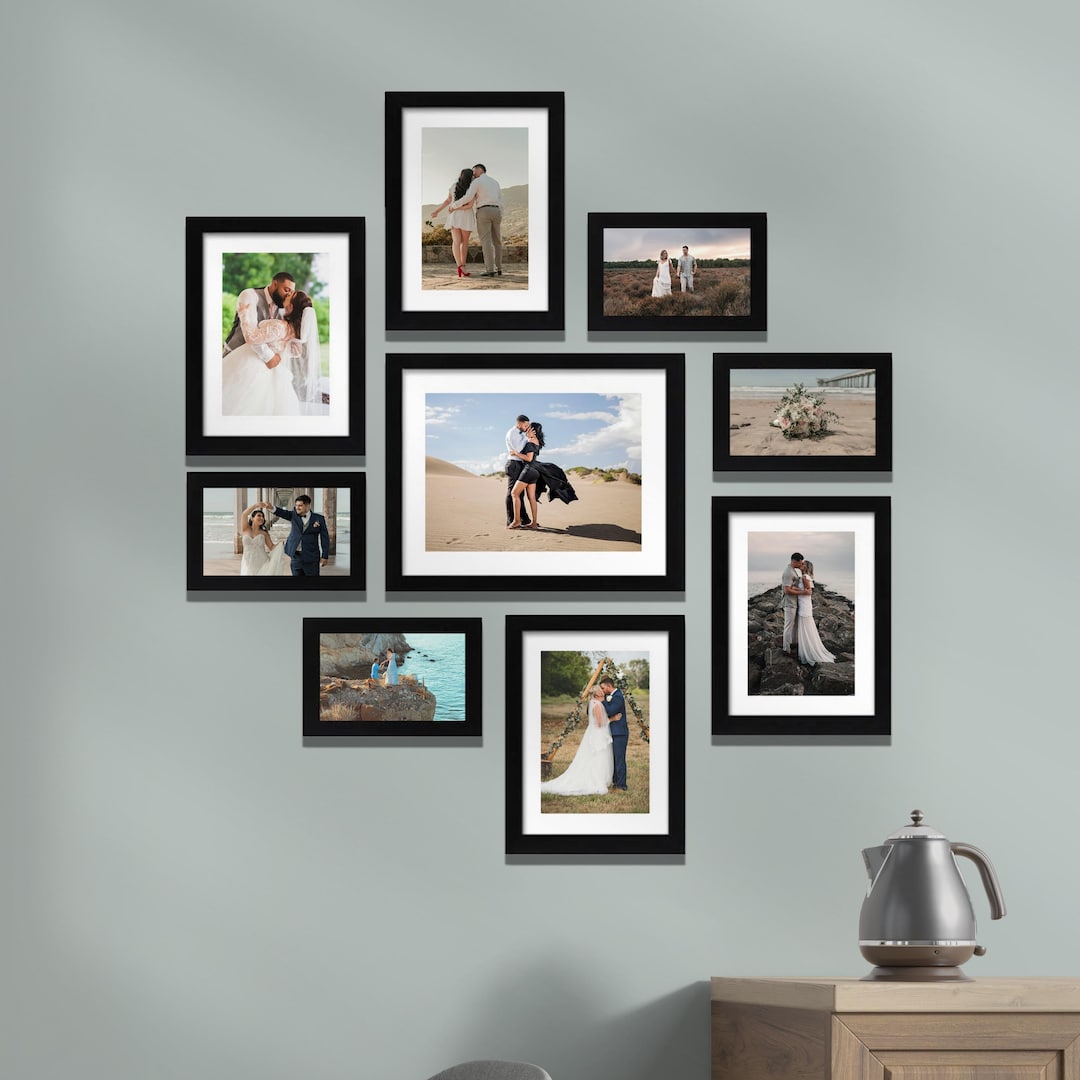 Personalized Photo Frames Collage, Set of 9 Individual Picture Frames ...