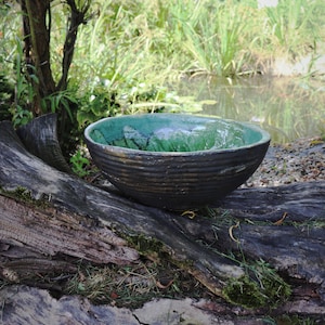 Handcrafted Ceramic Emerald Green Basin - Artisanal Bathroom Sink ...