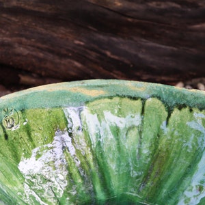Handcrafted Ceramic Emerald Green Basin - Artisanal Bathroom Sink ...
