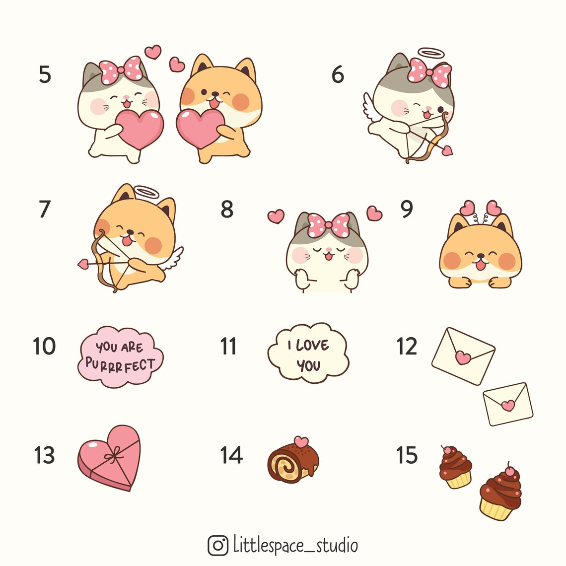 Valentines Day, Clipart Digital Printable, Cute Valentine Clipart - Etsy