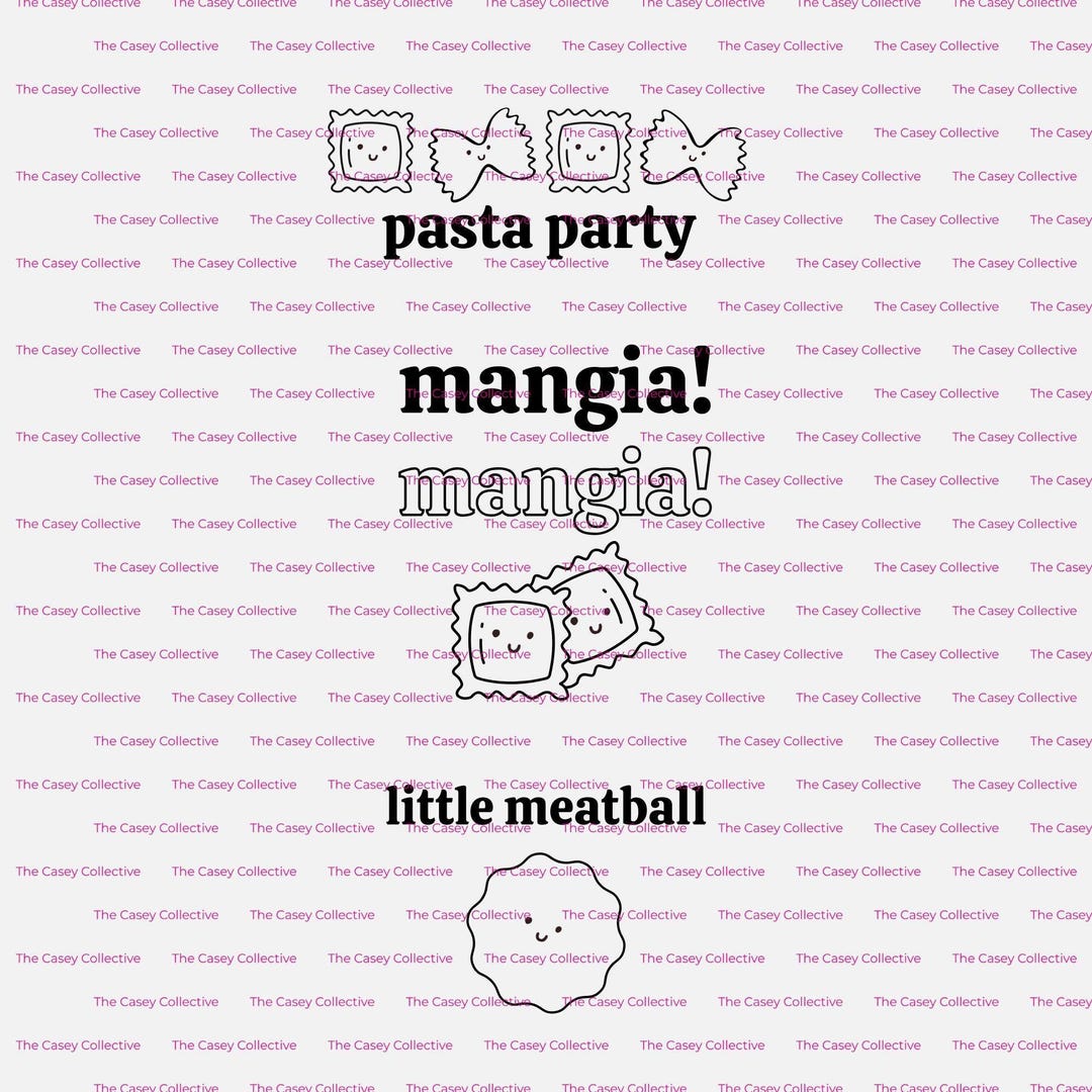 Pasta SVG Bundle Cute Italian Pasta Clipart - Etsy