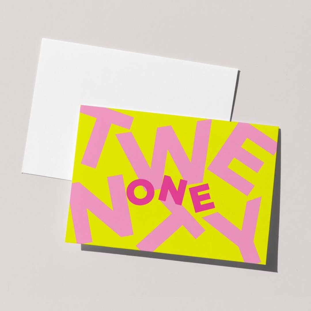 Twenty One Milestone Birthday Card | Milestone Birthday 21st - Etsy