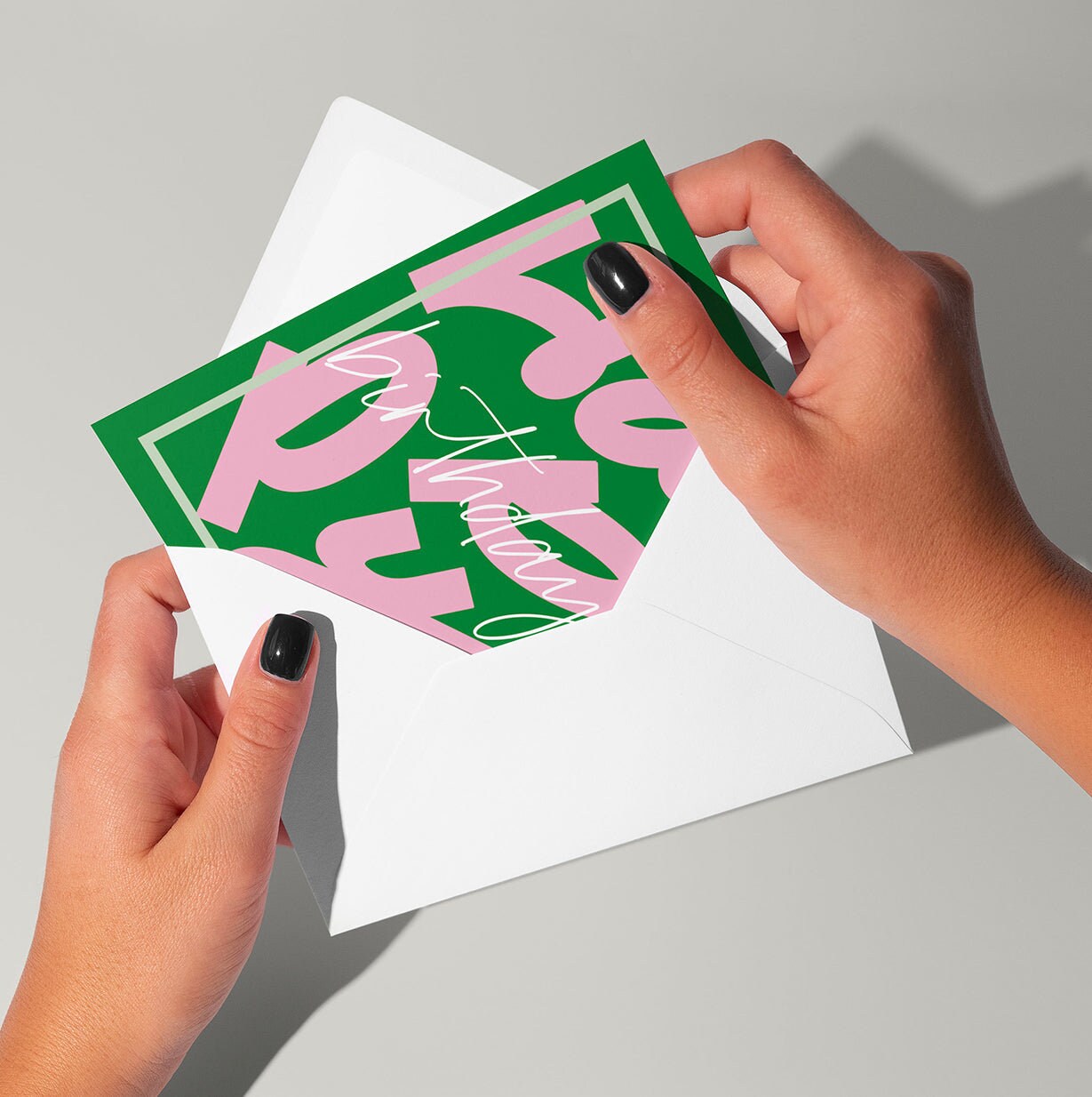 Happy Birthday Card Flow Type Typographic Card Birthday - Etsy