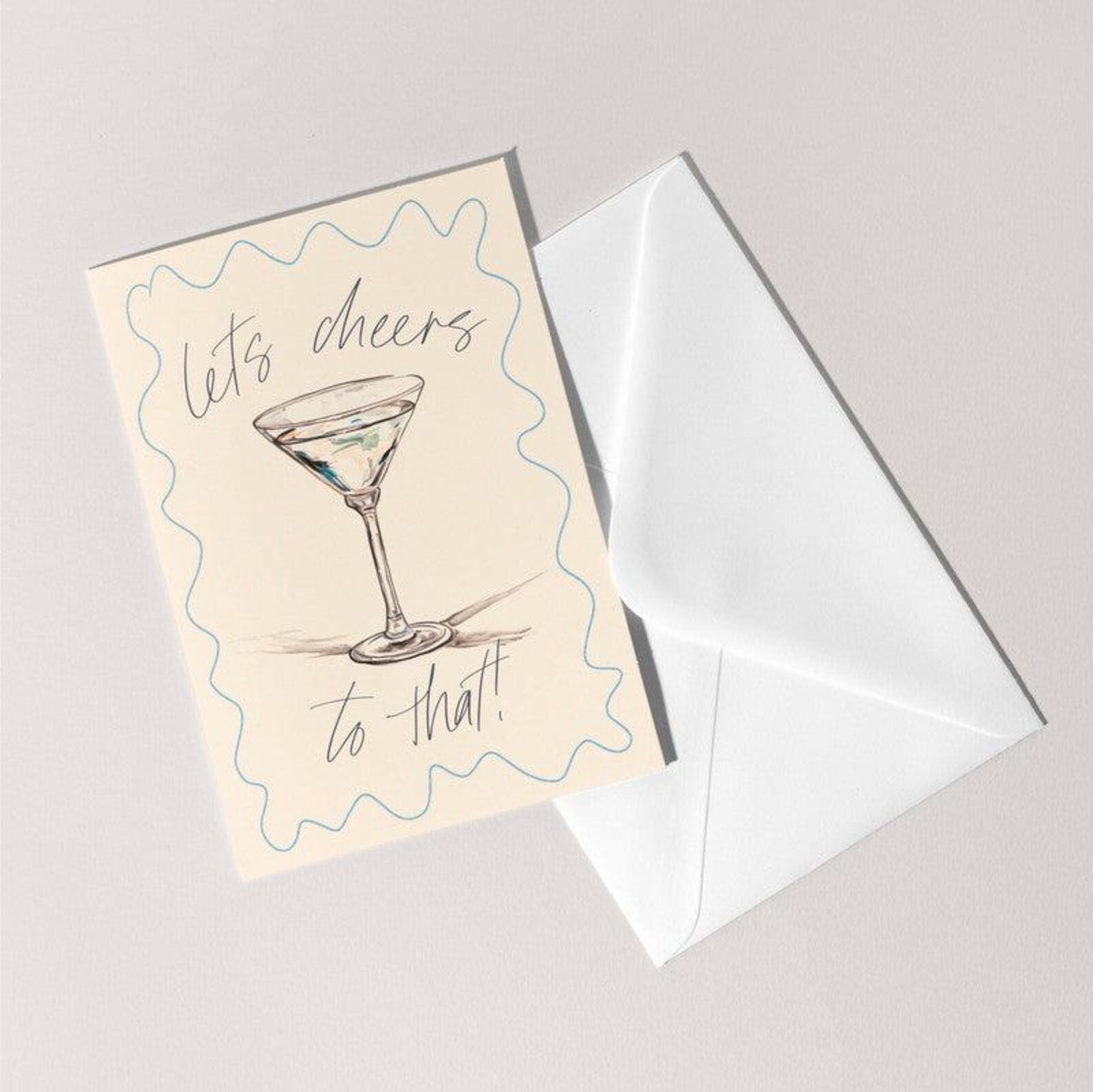 Let's Cheers to That Card | Celebration Card - Etsy
