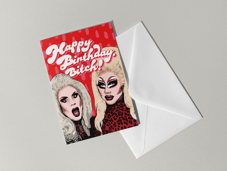 Drag Queen Trixie Mattel Katya Zamo Birthday Card L | Rupauls Drag Race | 30th Birthday ...