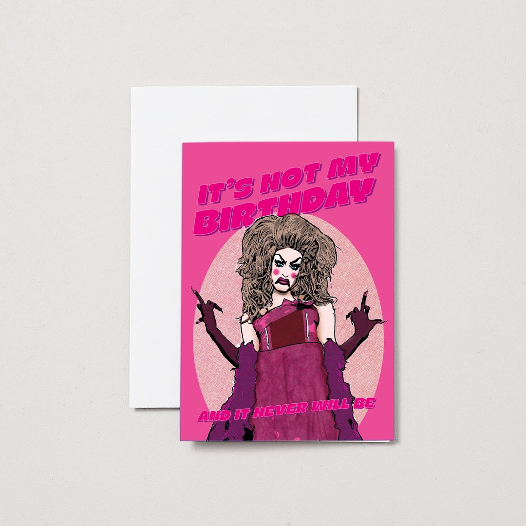 Lil Poundcake Rupaul's Drag Race Drag Birthday Card LGBT - Etsy