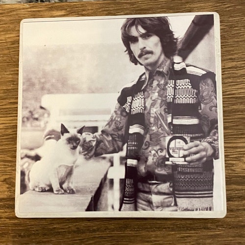George Harrison Cat Sticker | Etsy