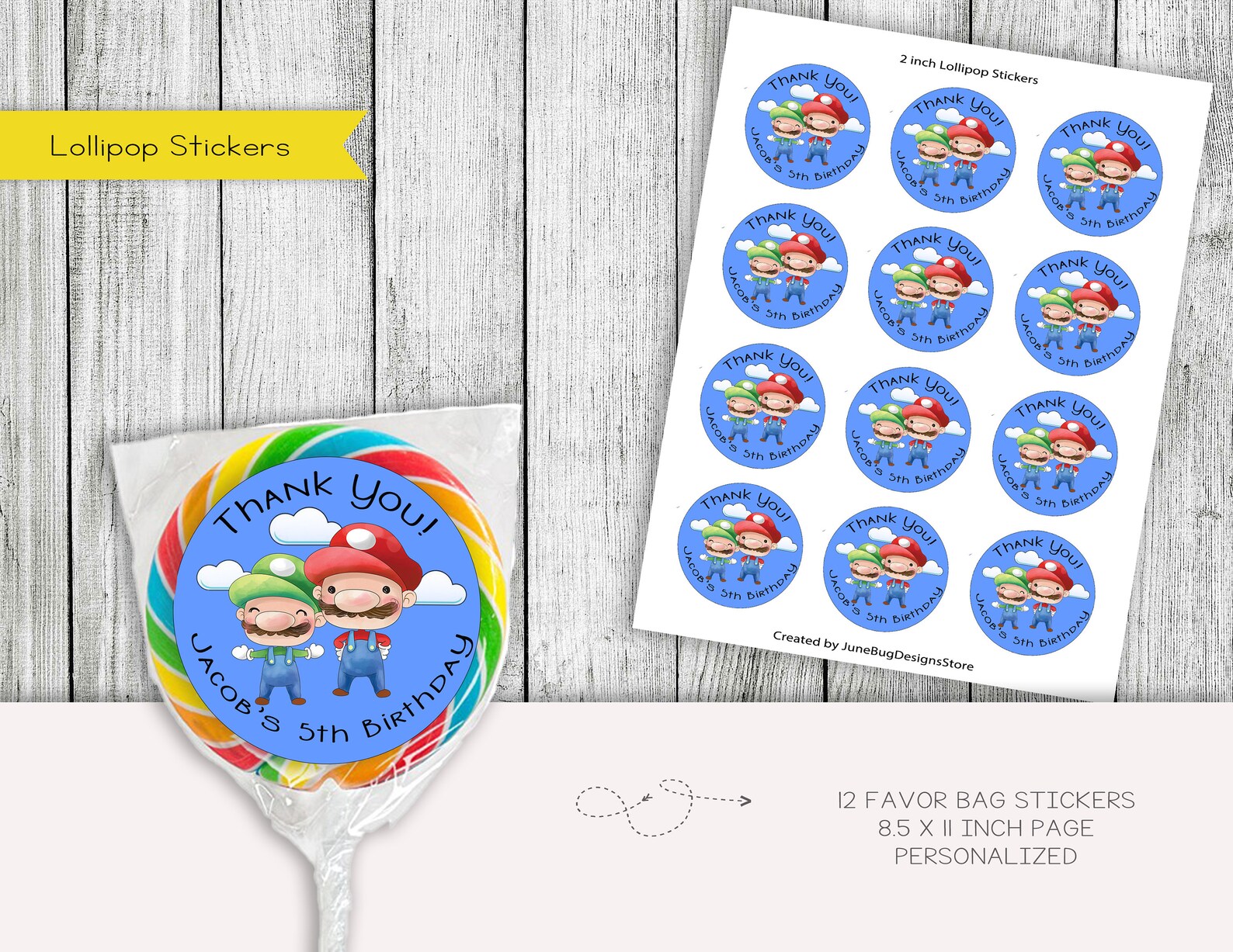 Video Game Birthday Gift Tags, Personalized (digital) - Etsy