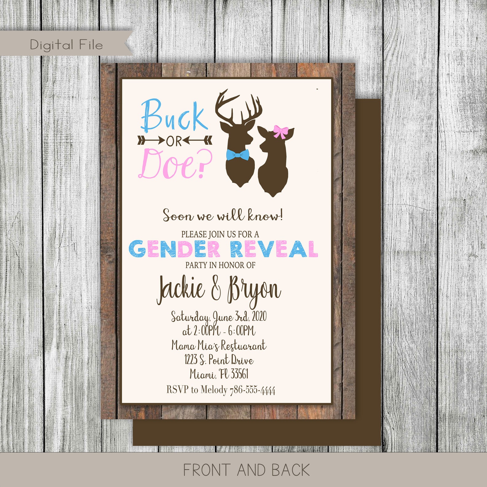 Buck or Doe Bottle Labels Buck or Doe Labels Buck or Doe | Etsy