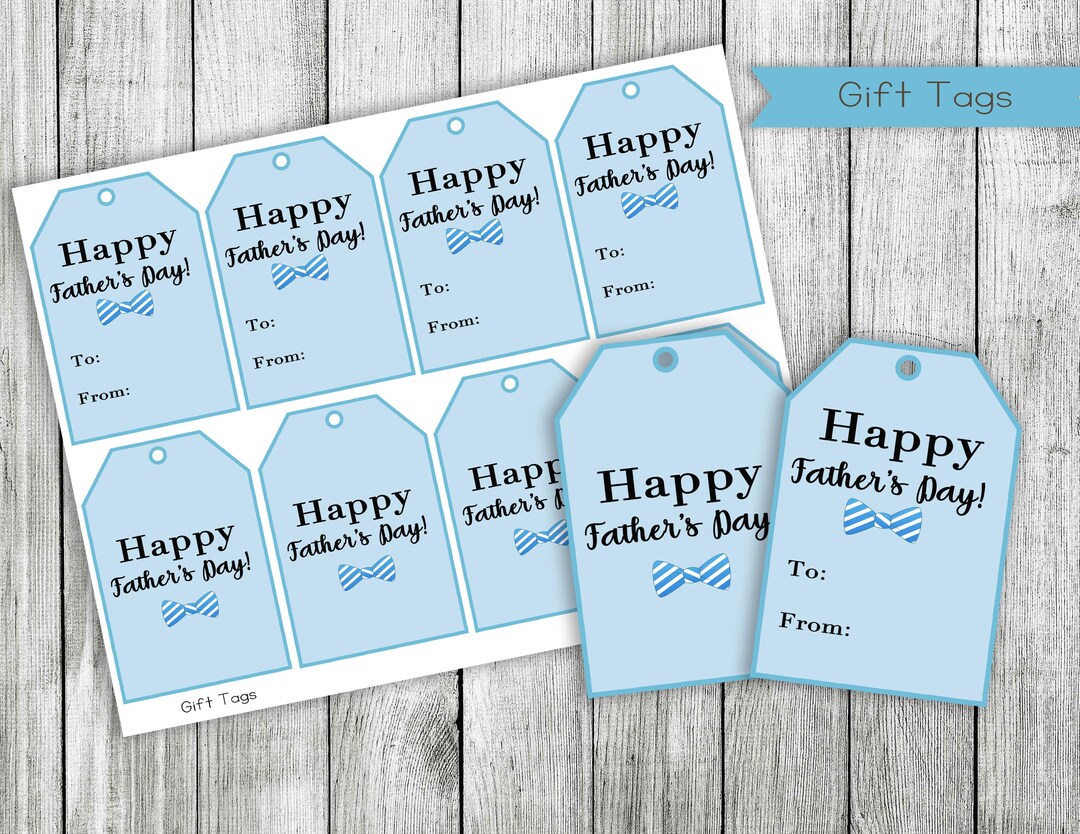 Father's Day Thank You Tags, Father's Day Favor Tags, Father's Day Gift ...