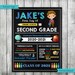 Boy First Day of School Sign, Back to School Sign, Digital ...