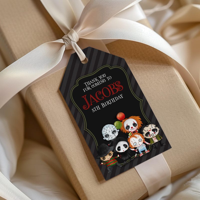 Horror Thank You Stickers - Etsy