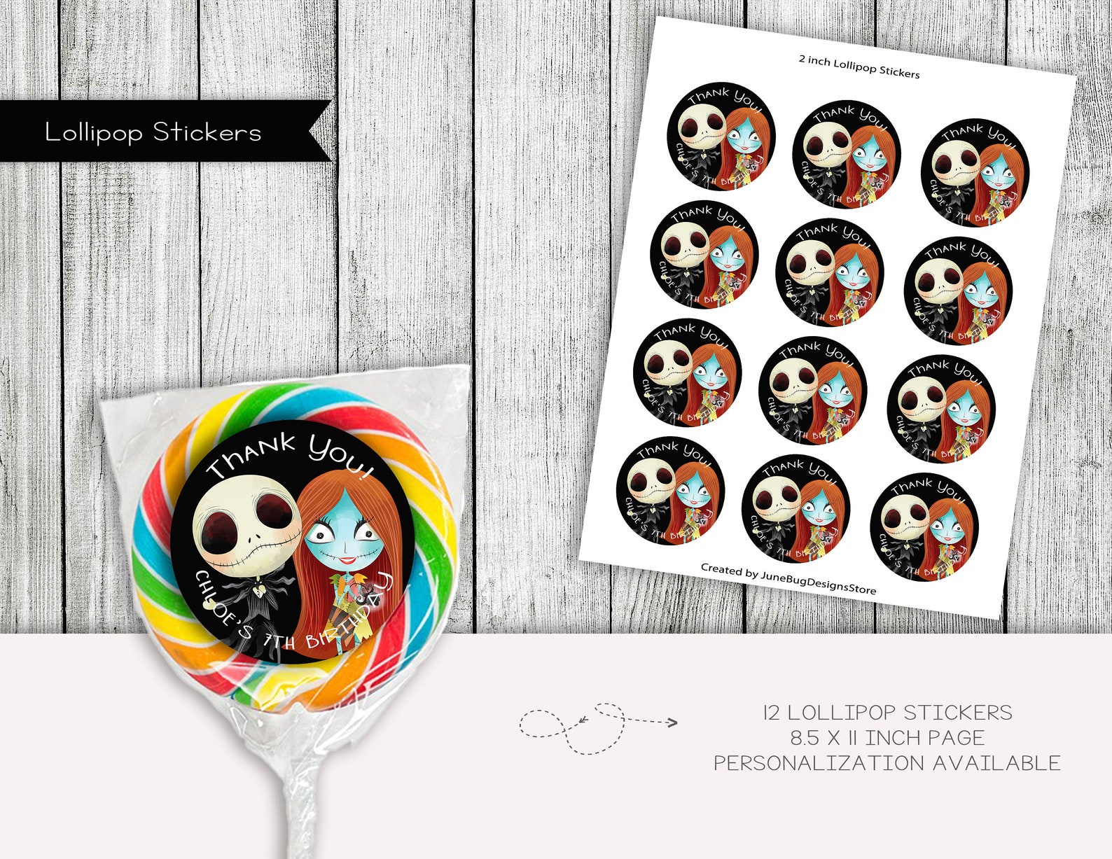 Nightmare Birthday Water Bottle Labels Nightmare Birthday - Etsy