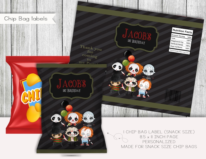 Horror Movie Baby Shower Banner, Scary Movie Banner, Baby Shower Party ...