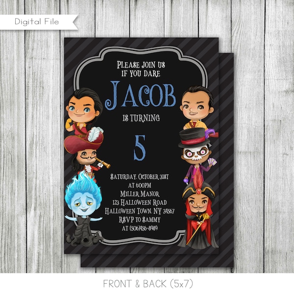 Villains Birthday Invitation - Etsy
