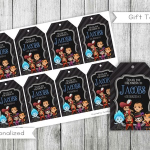 Boy Villains Birthday Water Bottle Labels, Evil Queen's Birthday Party ...