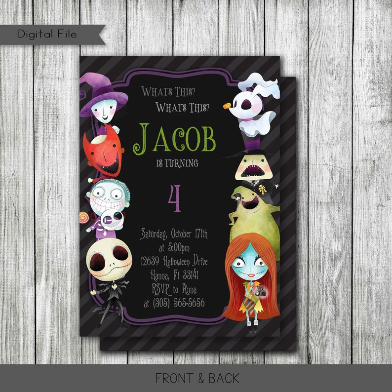 Nightmare Birthday Thank You Tags Nightmare Favor Tags - Etsy