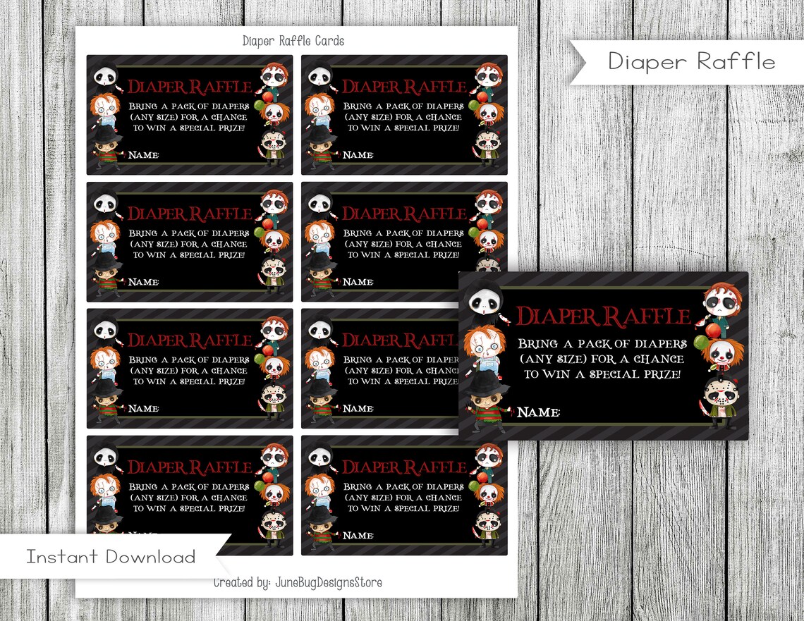 Horror Movie Thank You Tags Scary Movie Favor Tags Classic - Etsy