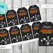 Rock N Roll Band Birthday Thank You Tags, Rock Band Favor Tags, Rock ...