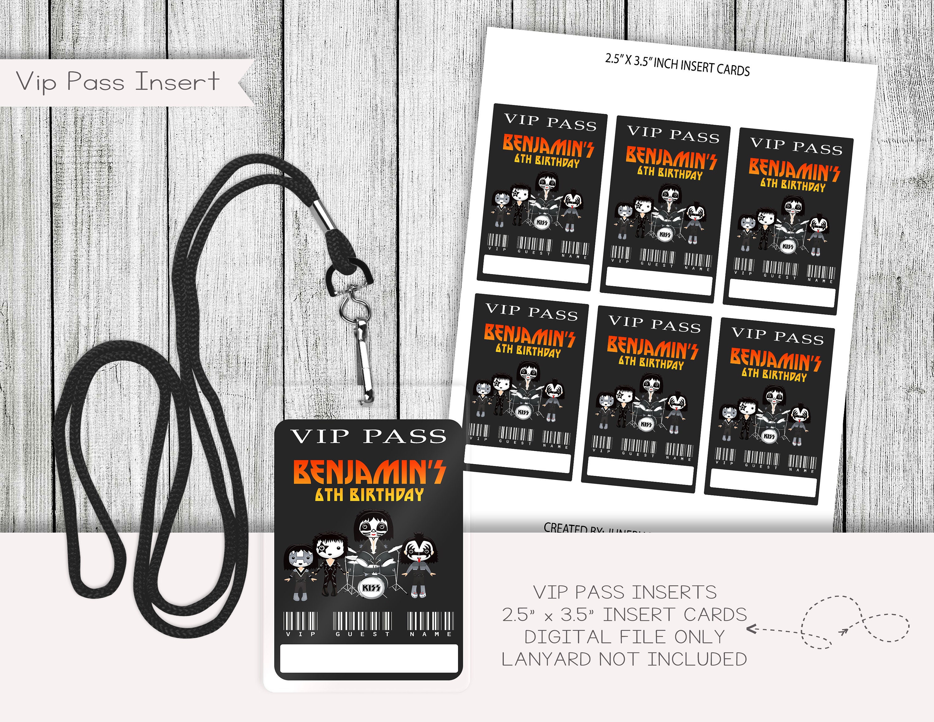 Diy Rock Star Vip Pass