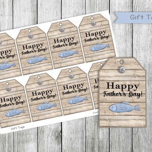 Father's Day Thank You Tags, Father's Day Favor Tags, Father's Day Gift ...