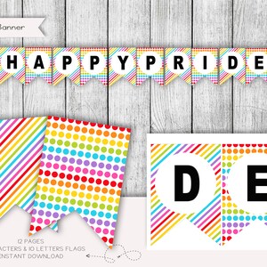 Happy Pride Cupcake Toppers, Pride Month Stickers, Pride Party Favors ...