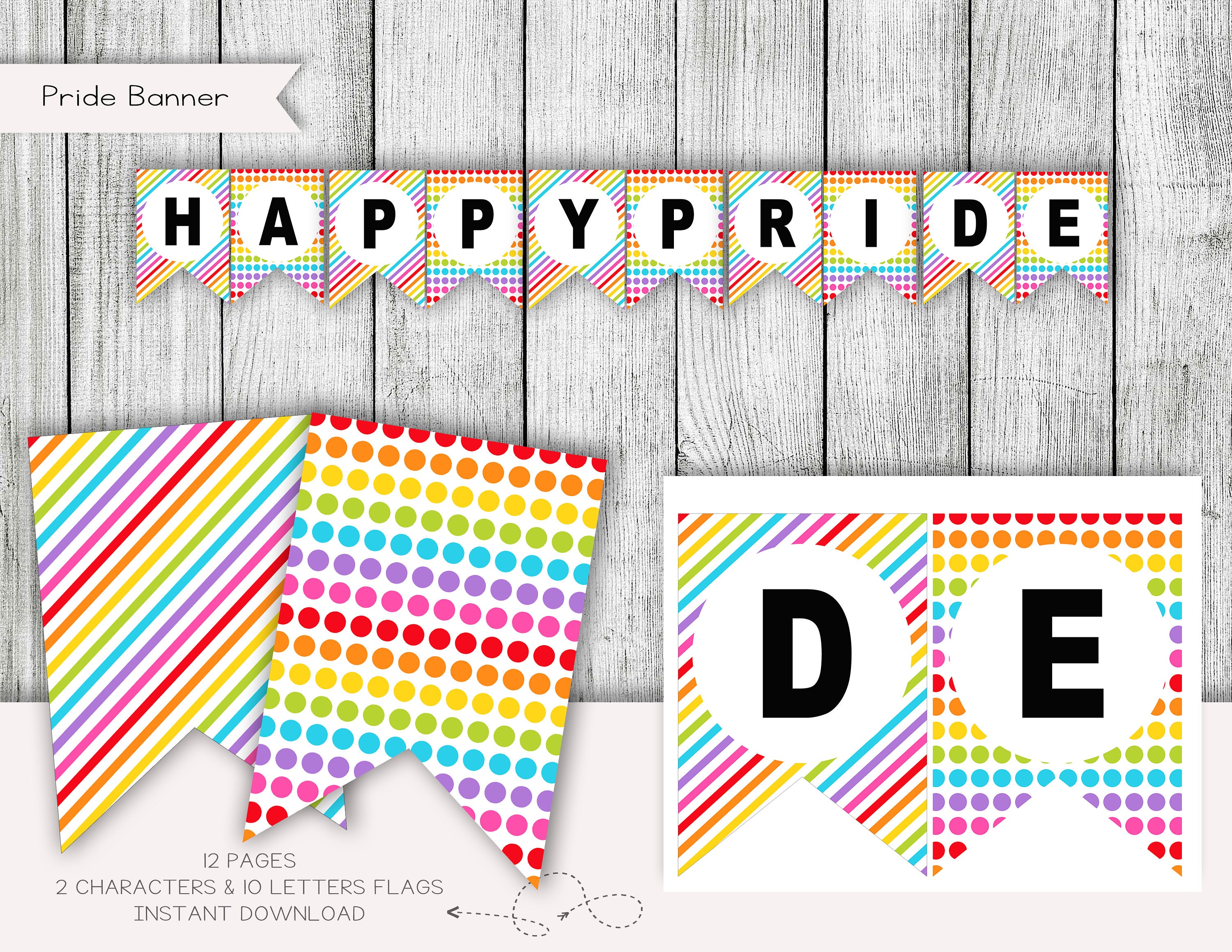 Happy Pride Cupcake Toppers Pride Month Stickers Pride Party - Etsy