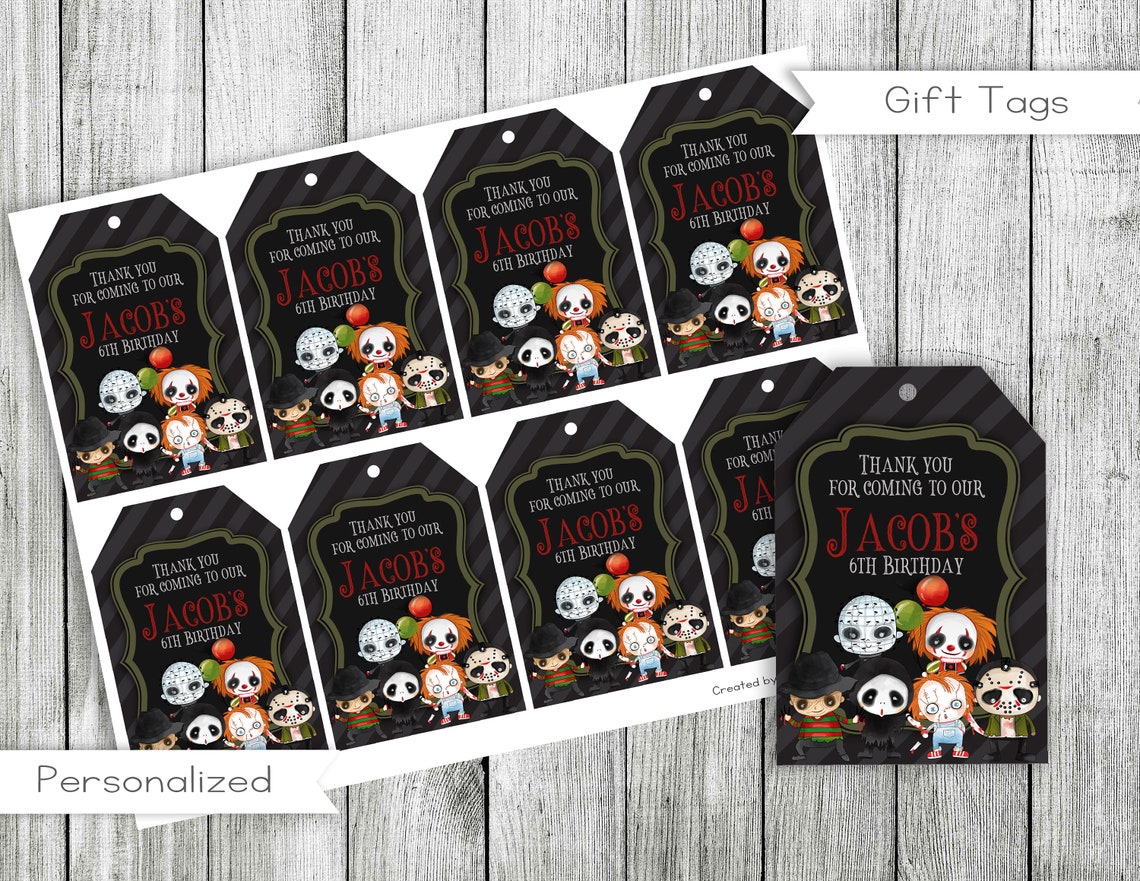 Horror Movie Cupcake Toppers Scary Movie Cupcake Toppers - Etsy
