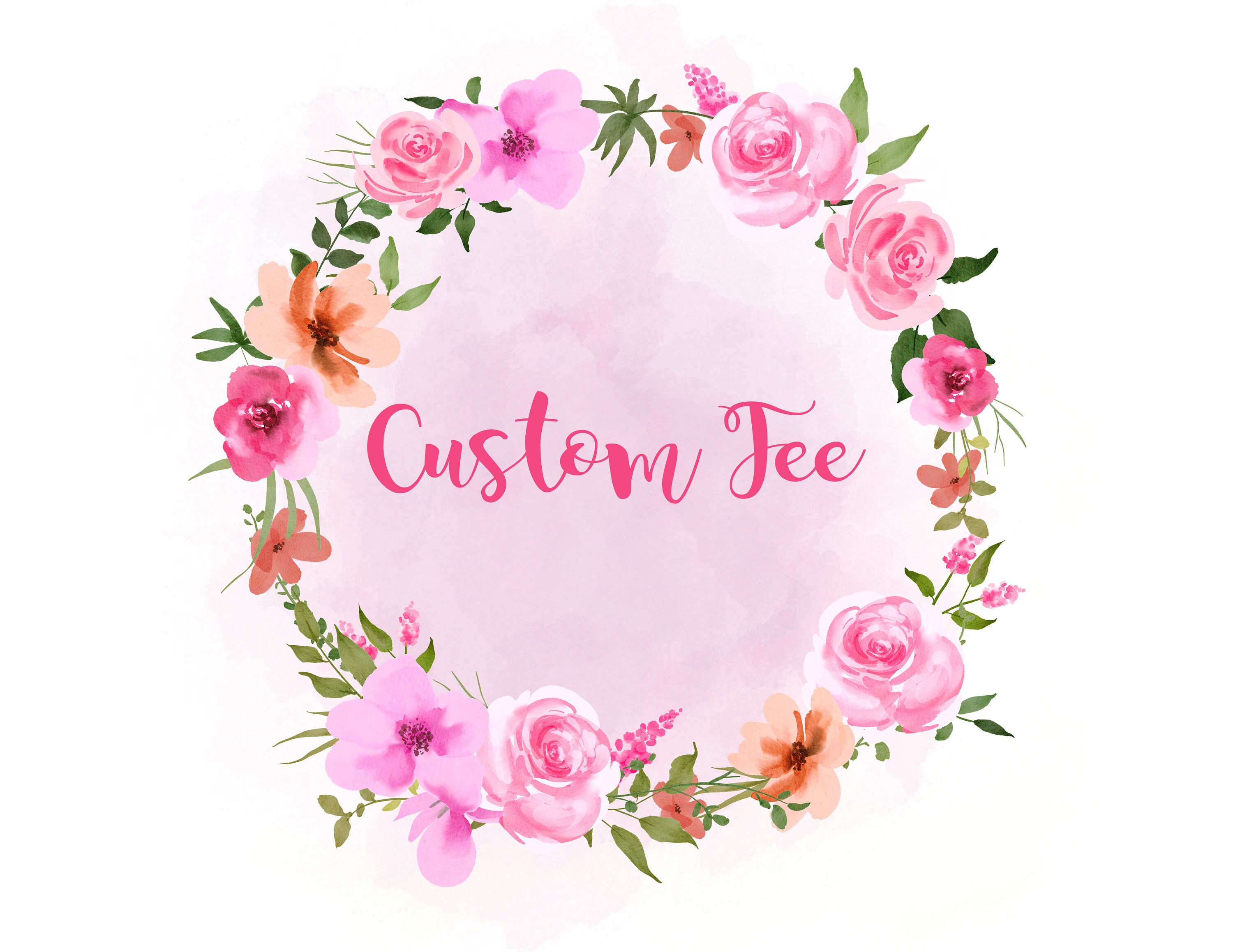 Custom Fee invitation - Etsy