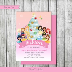 Princess Friends Christmas Birthday Thank You Tags, Gift Tags, Favor ...
