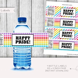 Happy Pride Cupcake Toppers, Pride Month Stickers, Pride Party Favors ...