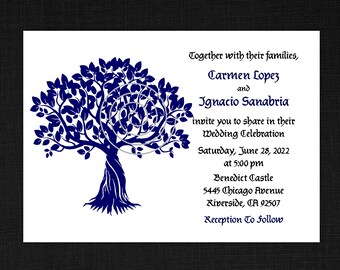 Tree of Life Wedding Invitation | Etsy