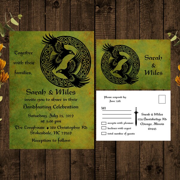 Norse Wedding Invitations - Etsy