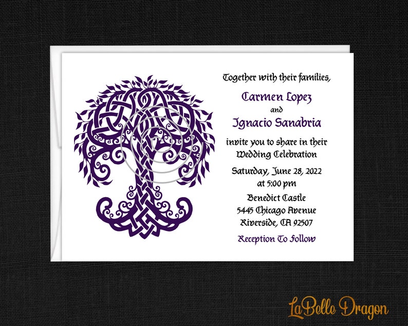 TREE OF LIFE Wedding Invitation Tree of Life Wedding Cheap | Etsy