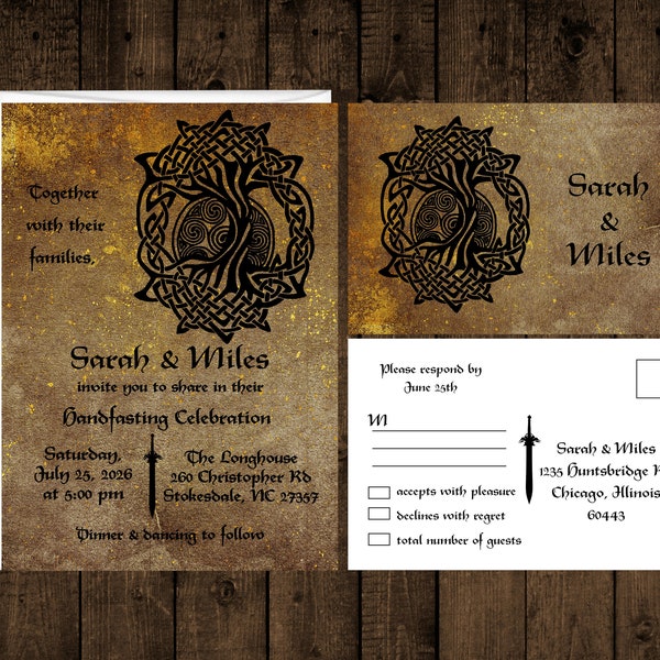 Viking Wedding Invitation Dragon - Etsy