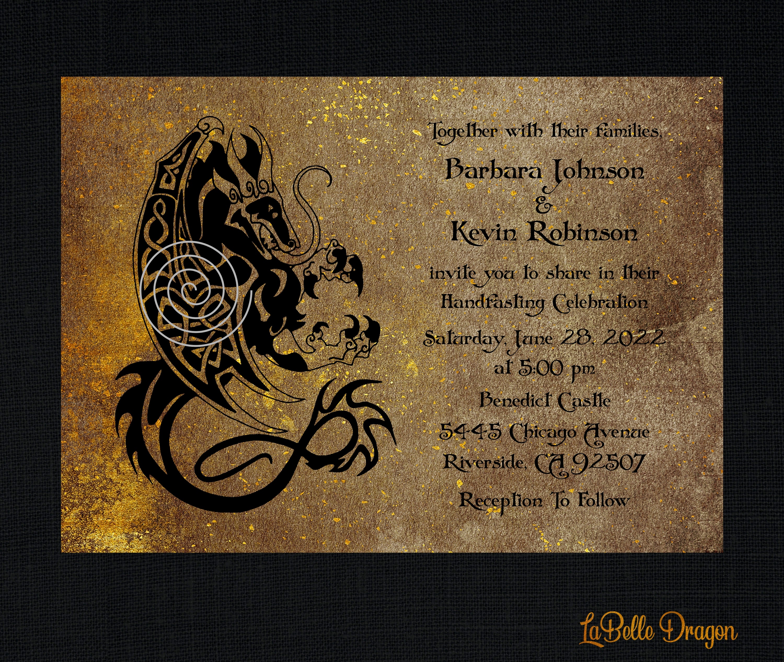 Invitations Paper & Party Supplies Paper Viking Dragon Runes Parchment ...