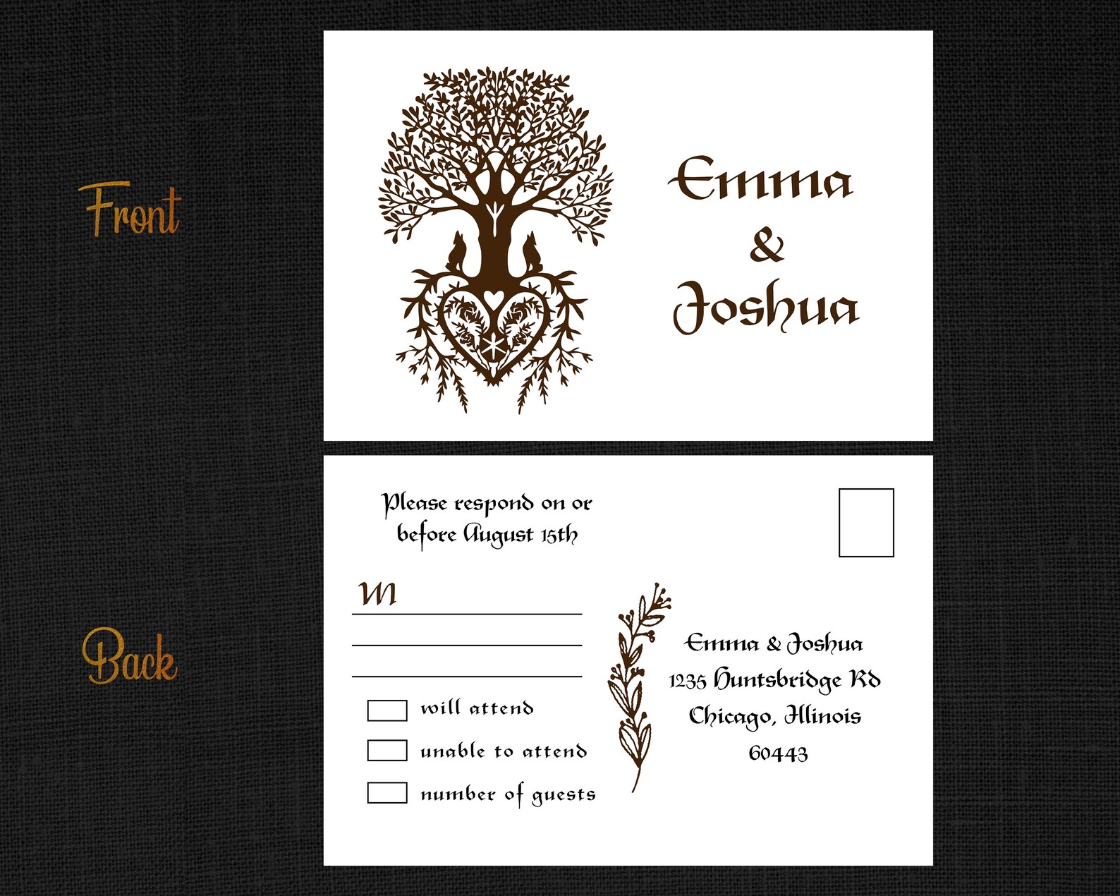 VIKING TREE of LIFE Wedding Invitation Tree of Life Wedding - Etsy