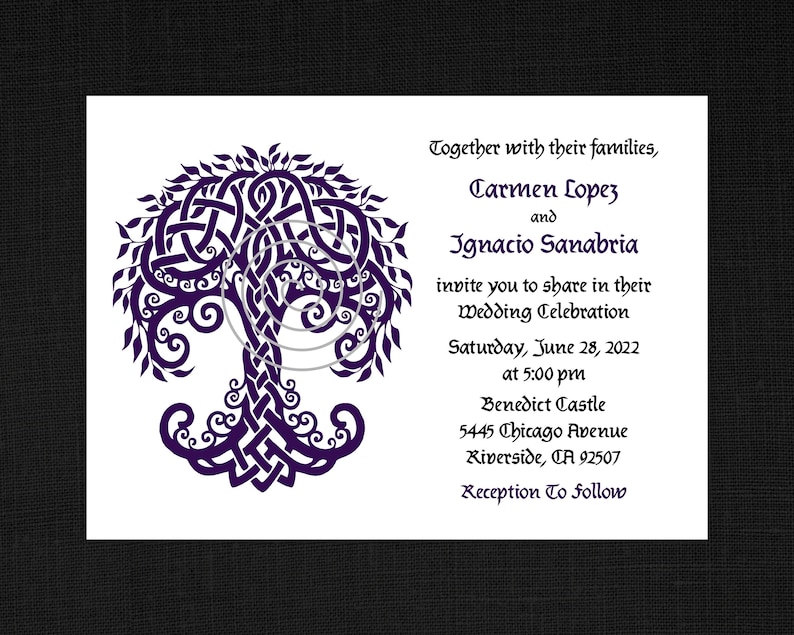 TREE OF LIFE Wedding Invitation Tree of Life Wedding Cheap | Etsy